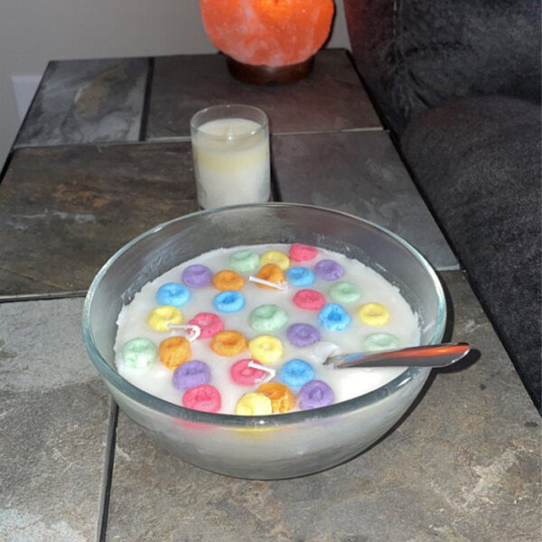 This Cereal Bowl Candle Looks and Smells Like Froot Loops