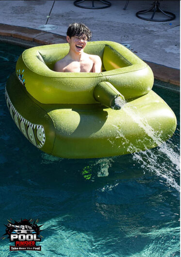 These Inflatable Pool Tanks Come With Water Cannons