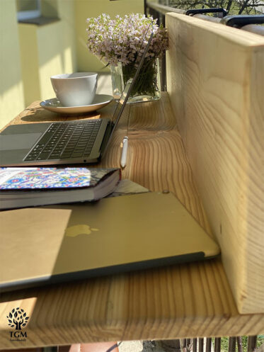 This Hanging Balcony Desk Turns Your Outside Space Into An Office
