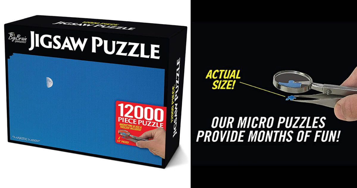 This 12,000-Piece Jigsaw Puzzle Requires A Magnifying Glass And A Set ...