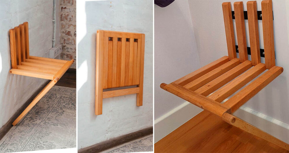 Wall Mounted Folding Chair