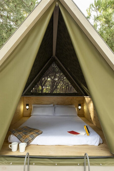 You Can Go "Glamping" In An Elevated Mini-Cabin In Spain