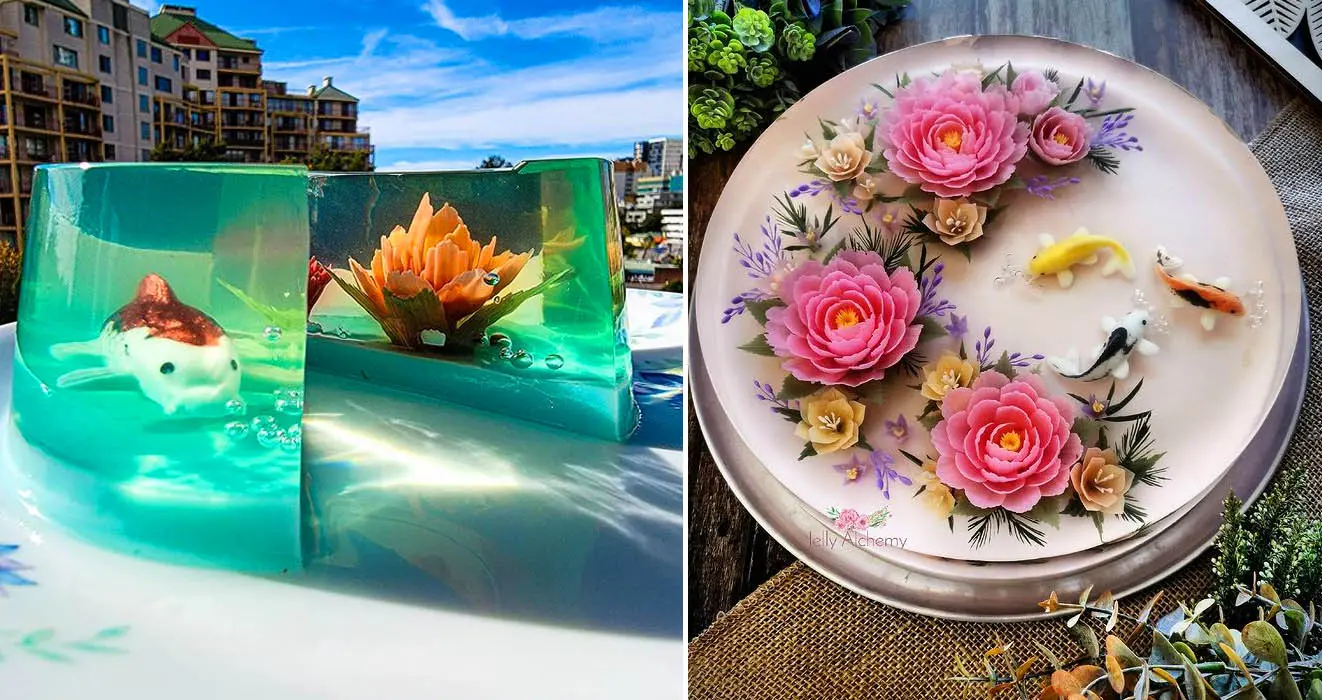 "3D Jelly" Artist Creates Stunning Jelly Cakes That Look Like They Have ...