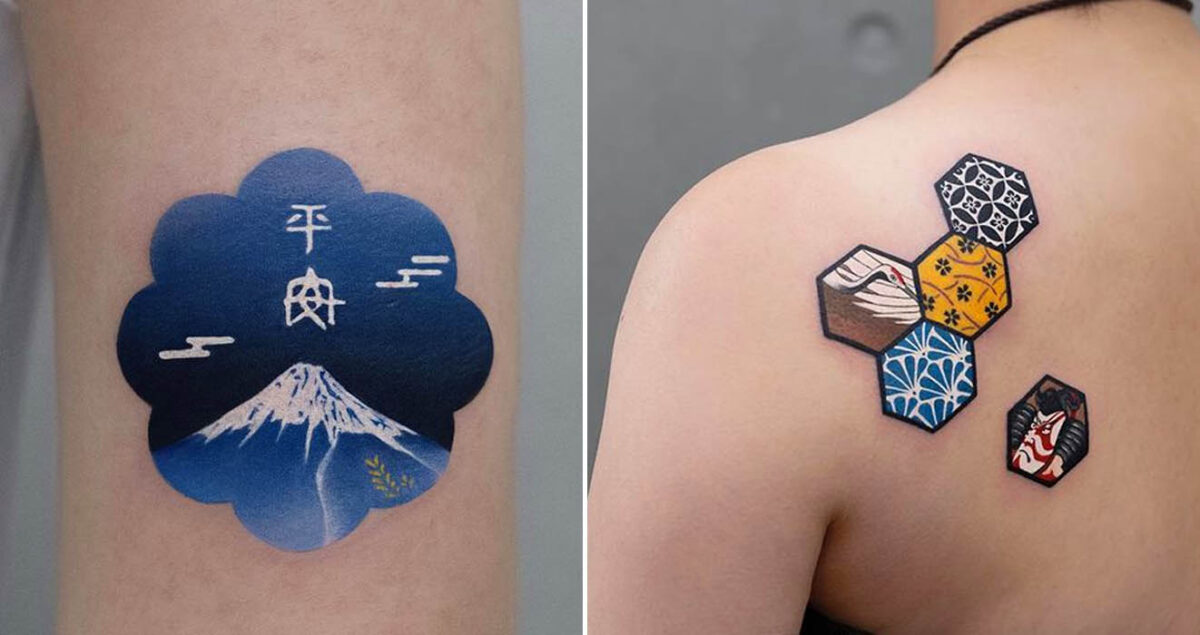 Tattoo Artist's Tattoos Are Drawn So Well, They Look Like Stickers