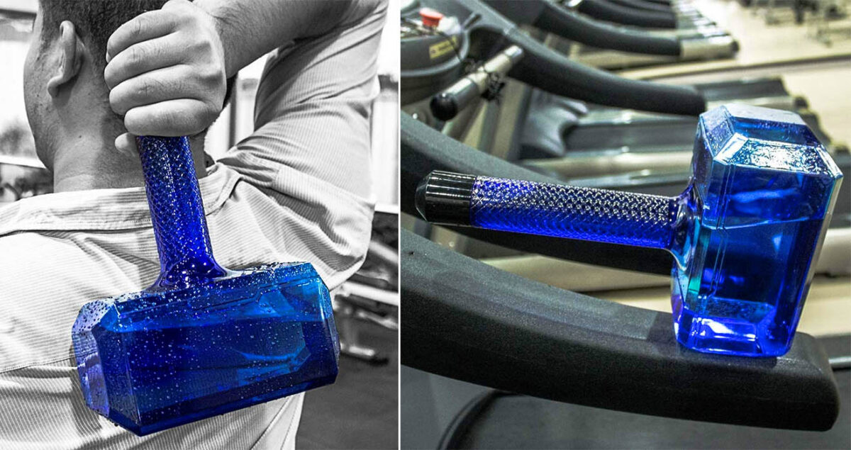Thunder Your Way Through A Workout With This Hammer-Shaped Water Bottle