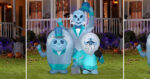 Giant Haunted Mansion Inflatable Featuring The Hitchhiking Ghosts