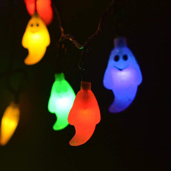 Adorable LED Solar Ghost String Lights