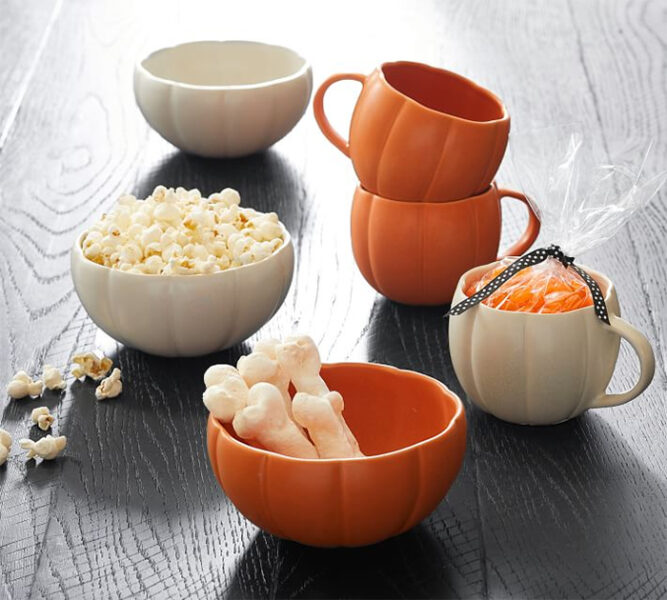 Pumpkin-Shaped Dinnerware