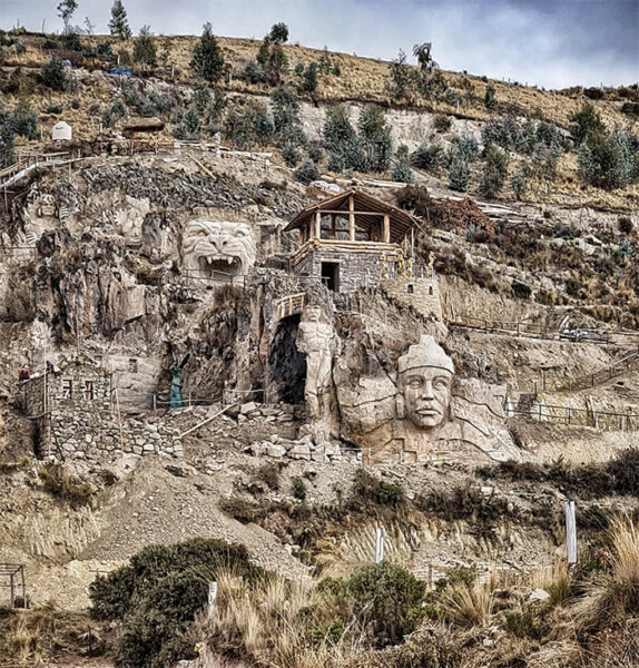 Stunning Sculptures Of Ancient Andean Gods Carved Into Side Of Mountain ...