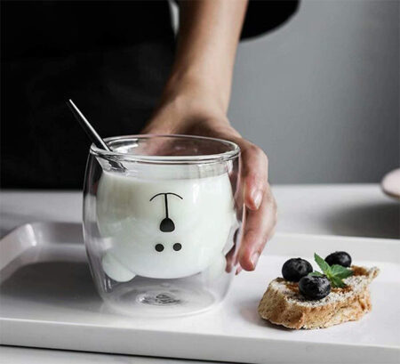 These Cute Glass Bear Cups Are On The 'NEED' List For Sure