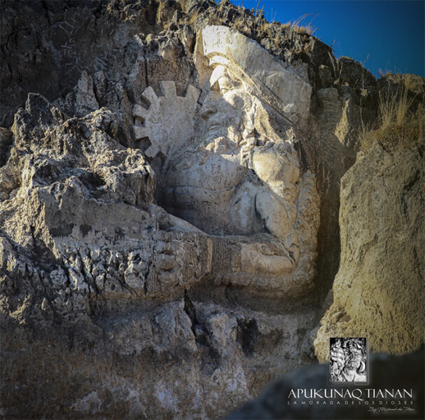 Stunning Sculptures Of Ancient Andean Gods Carved Into Side Of Mountain ...
