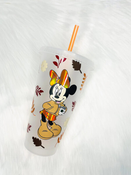 Adorable Minnie Mouse-Inspired Fall Tumbler