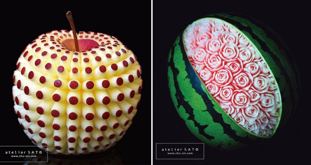 Artist Tomoko Sato Takes Fruit Carving To The Next Level
