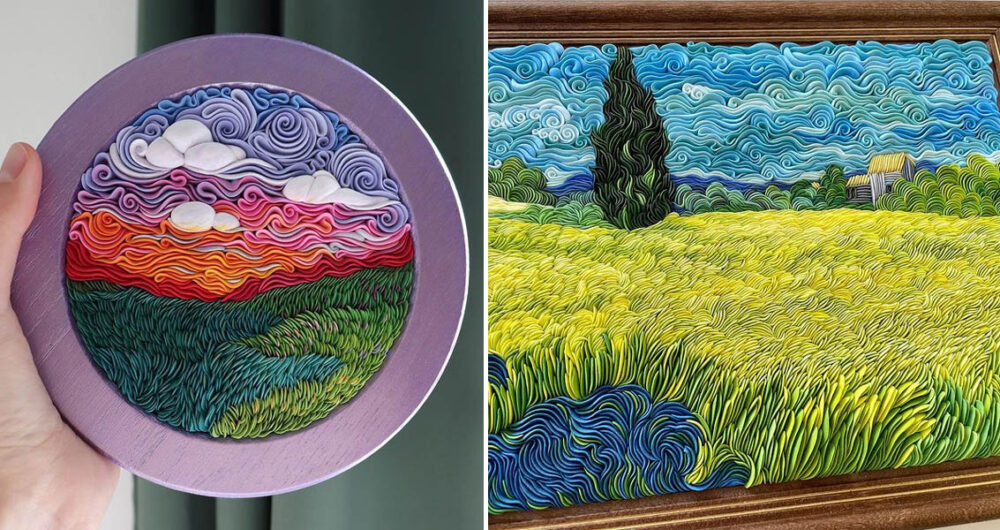 Artist Alisa Lariushkina Sculpts Beautiful Swirling Scenery From ...