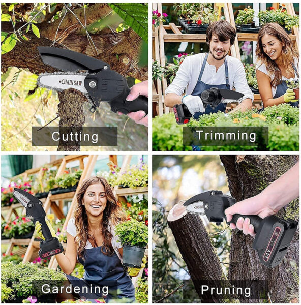 This Handheld Mini Chainsaw Makes Light Work Of DIY/Gardening Tasks