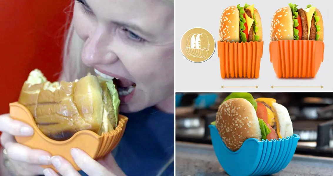 This Burger Holder Is The Solution To Minimal Mess