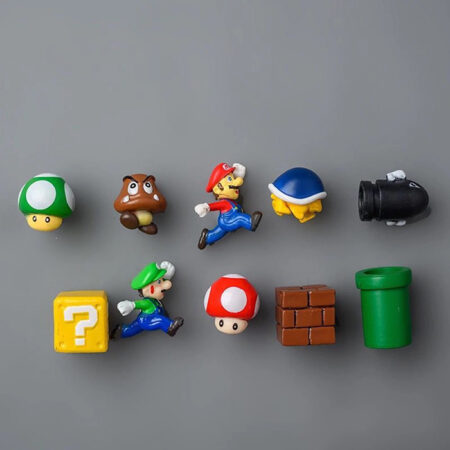 Build Your Own Level With 3D Super Mario Fridge Magnets