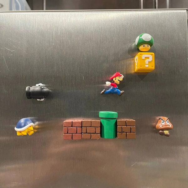 Build Your Own Level With 3D Super Mario Fridge Magnets