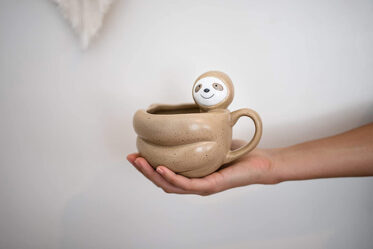 Enjoy Your Morning Brew In A Cute Sloth Coffee Mug