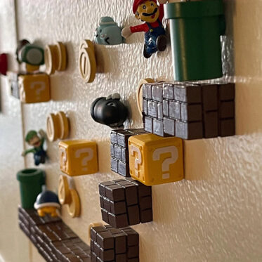 Build Your Own Level With 3D Super Mario Fridge Magnets