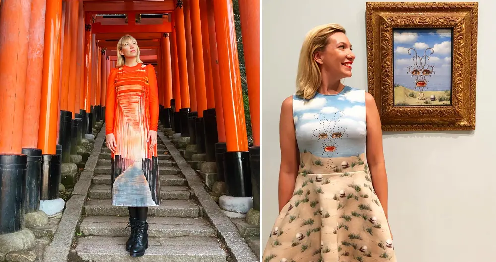 Fashion Designer Ariel Adkins Transforms Artwork Into Matching Clothing