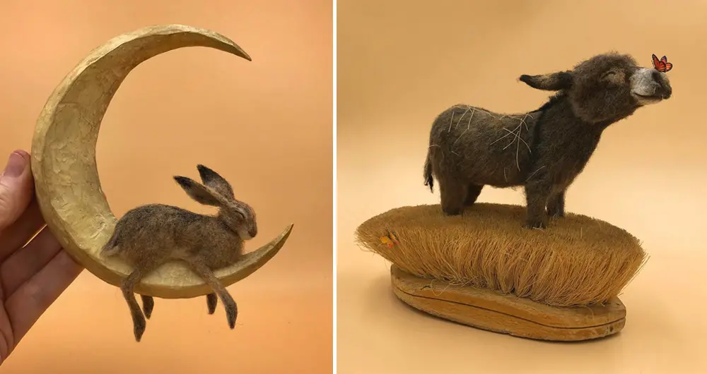 Northumbrian Based Artists Create Adorable Woodland Creatures Using Felt
